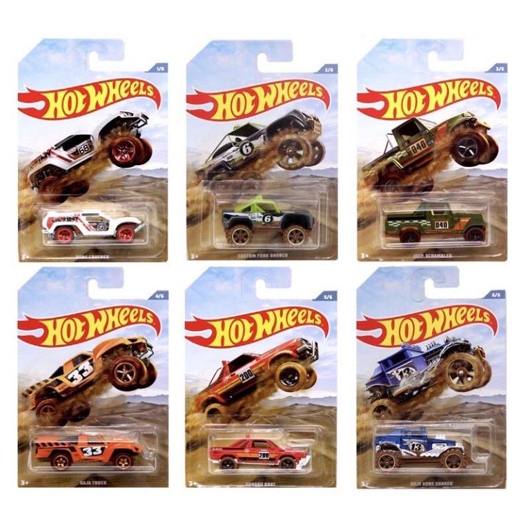 {ORIGINAL} HOT WHEELS OFF ROAD TRUCK SERIES SET OF 6 (GDG44-9C9F ...