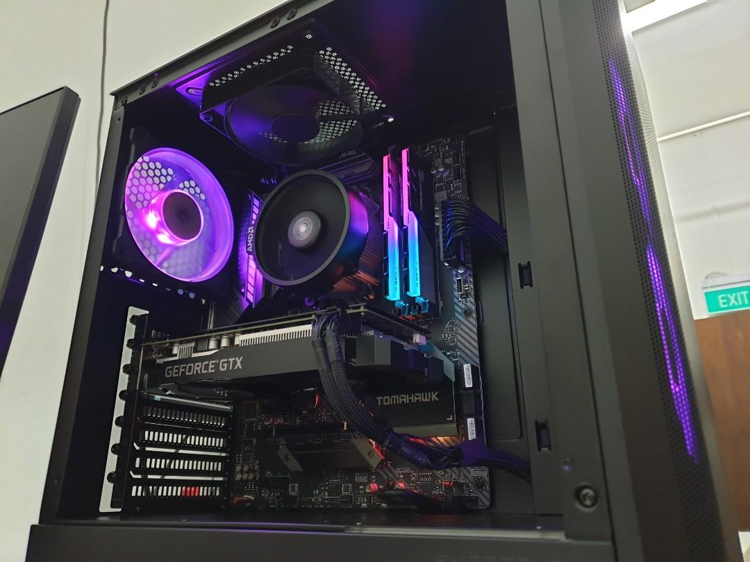 **PHANTEKS MESH P300A ECLIPSE CASING** Ryzen 5 5600 + 16GB G.SKILL ...