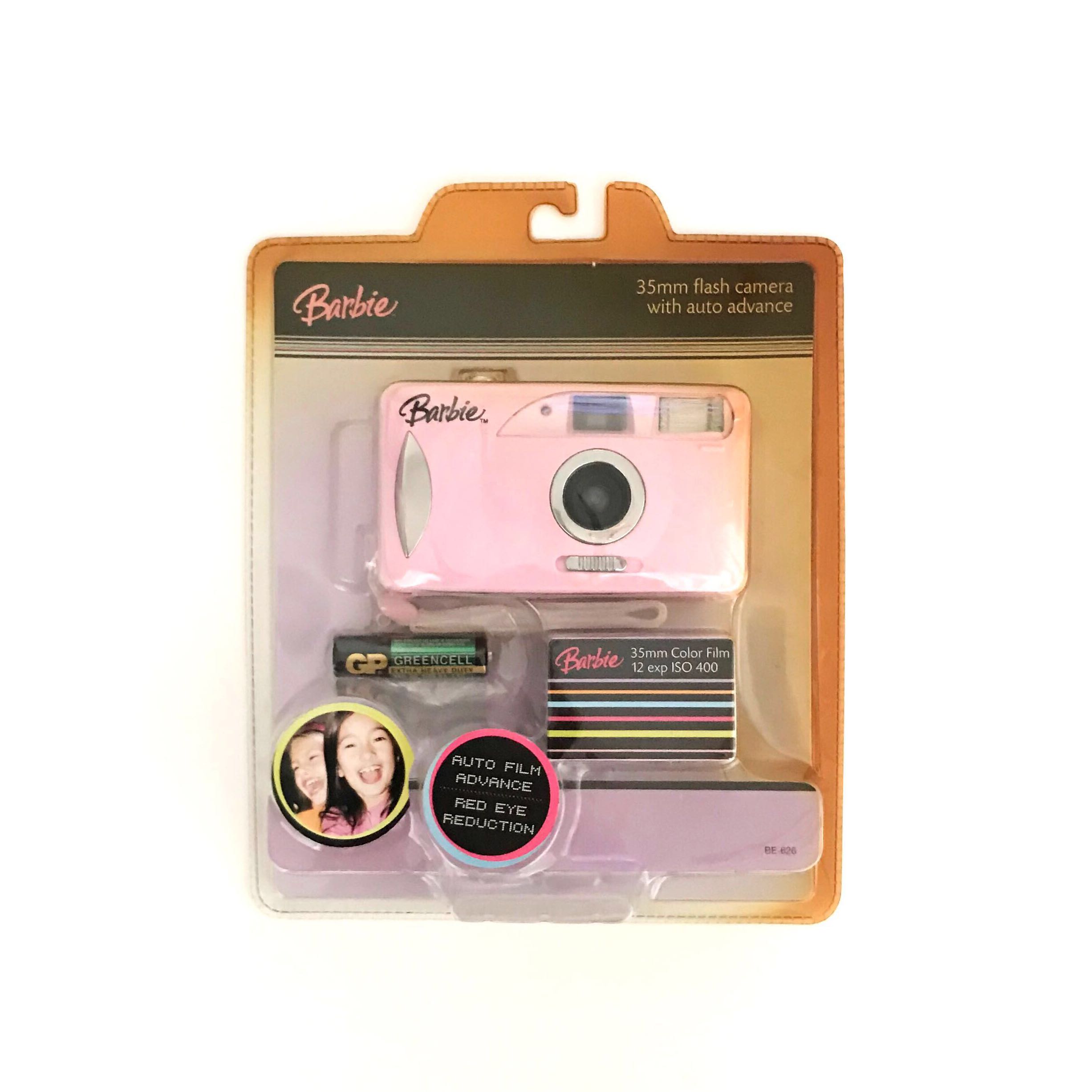【Rare】BARBIE 35mm Flash Camera with Auto Advance Red Eye Reduction, 攝影 ...