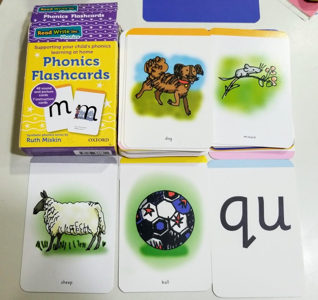 RWI phonics flashcards, 興趣及遊戲, 書本 & 文具, 小說 & 故事書 - Carousell