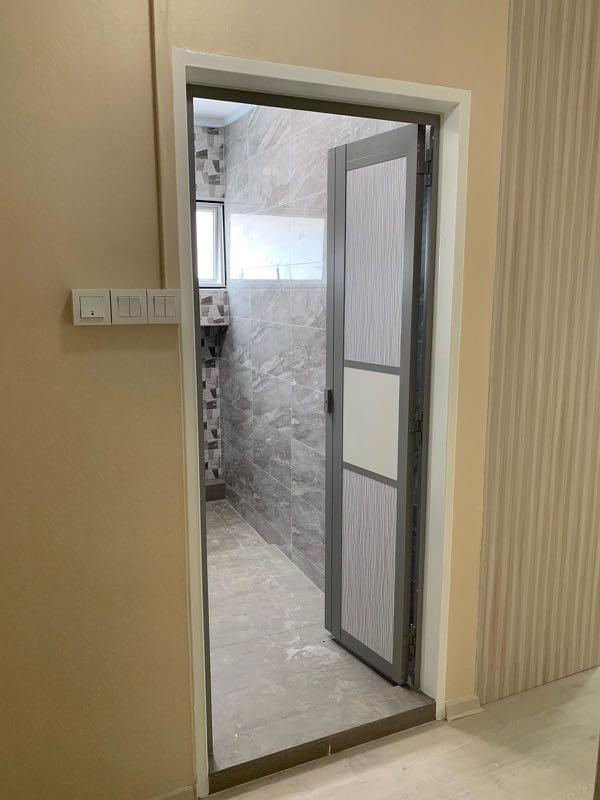 Slide and Swing Door (SK Door for toilet storeroom kitchen), Furniture ...