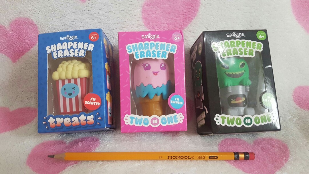 Smiggle sharpener & eraser, Babies & Kids, Baby Nursery & Kids ...