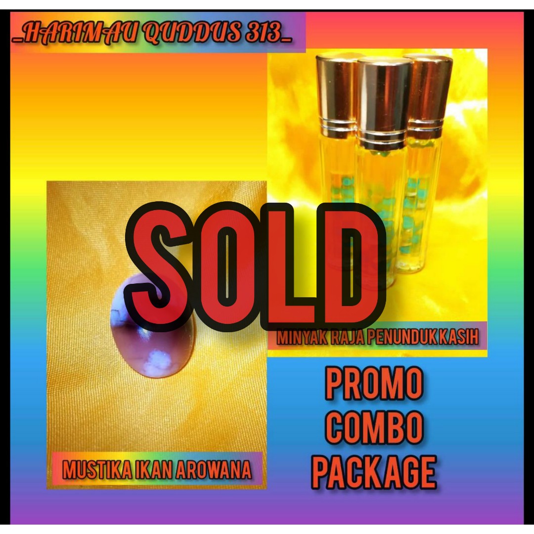 (SOLD)PROMO COMBO PACKAGE. MINYAK RAJA PENUNDUK KASIH DAN BATU MUSTIKA ...