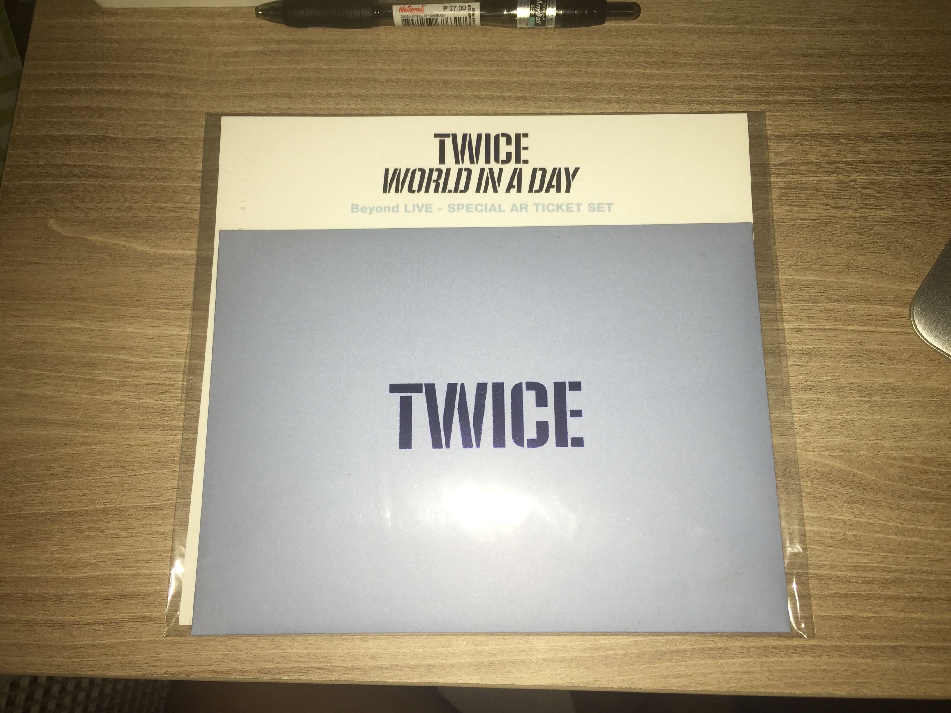 TWICE WORLD IN A DAY: SPECIAL AR TICKET SET (NAYEON), Hobbies & Toys, Memorabilia & Collectibles ...