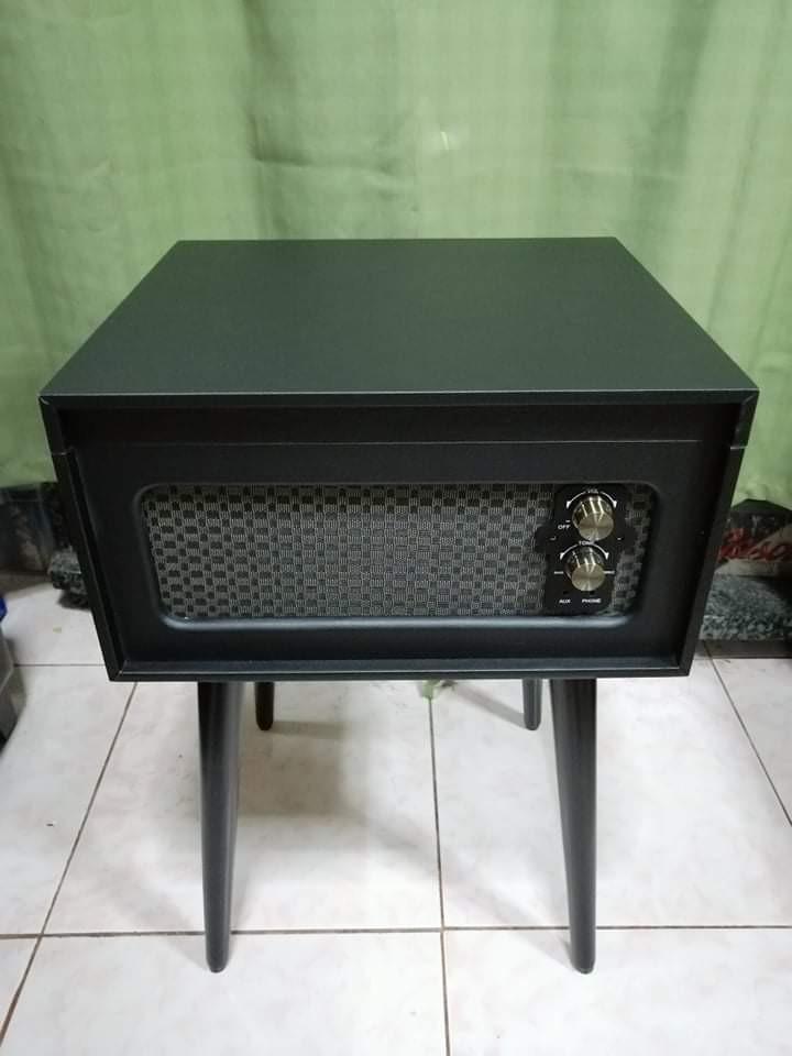 Vintage Classic Retro Style Wooden Turntable Vinyl Plaka Record Player ...