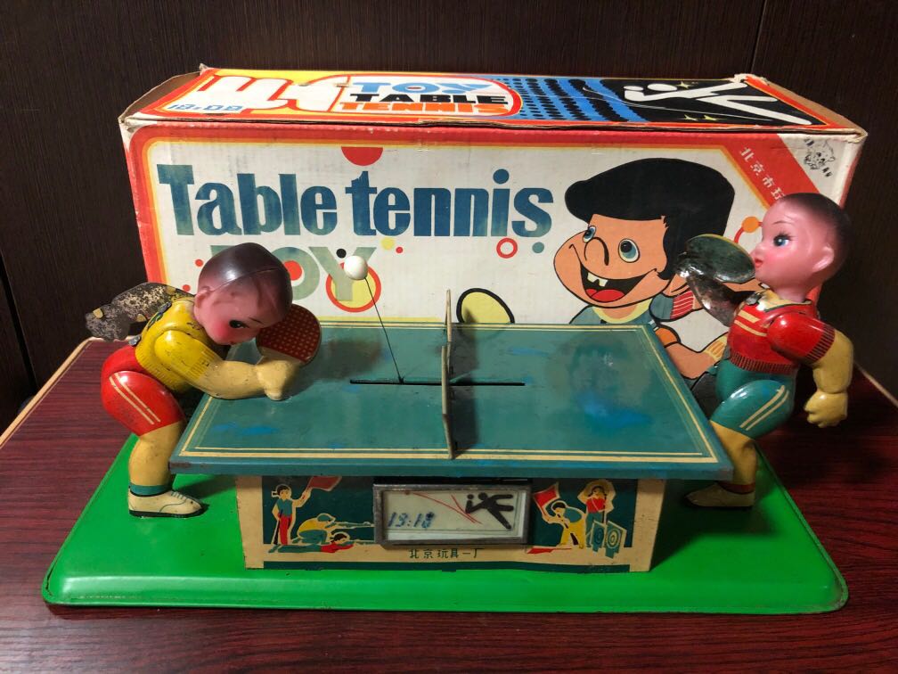 Vintage Table Tennis Battery Operated Tin Toy, Hobbies & Toys ...
