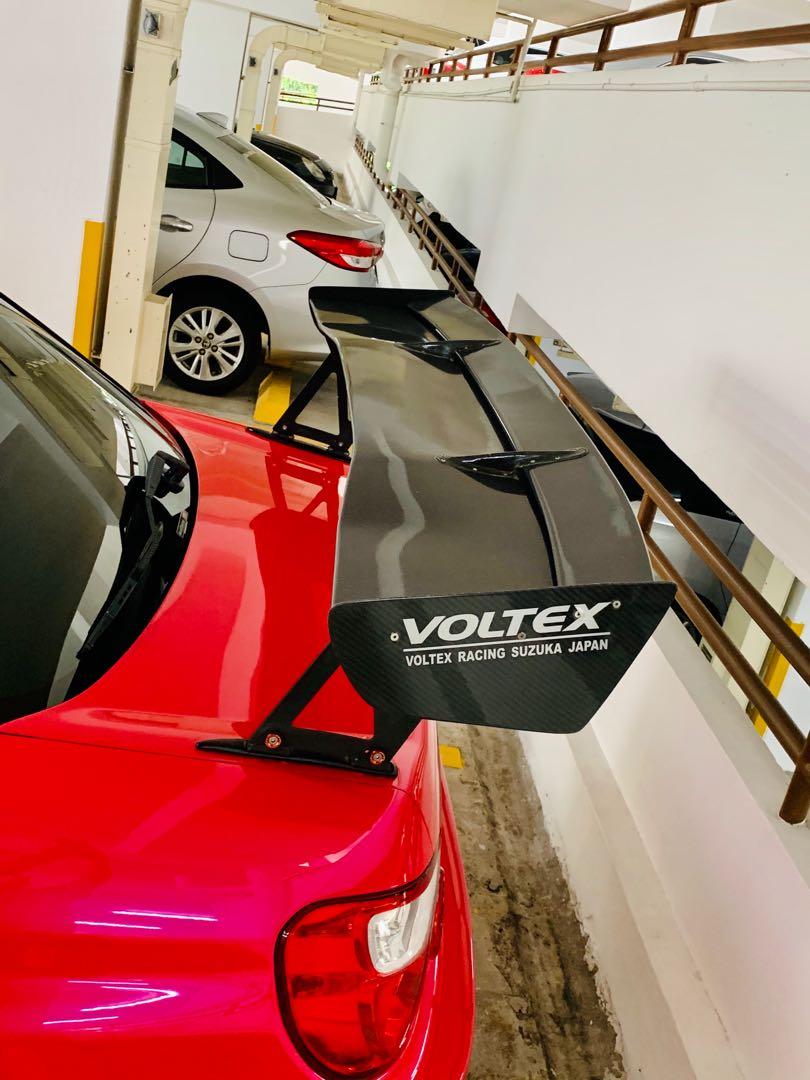 Voltex carbon fibre GT look rear spoiler L160cm, Car Accessories ...