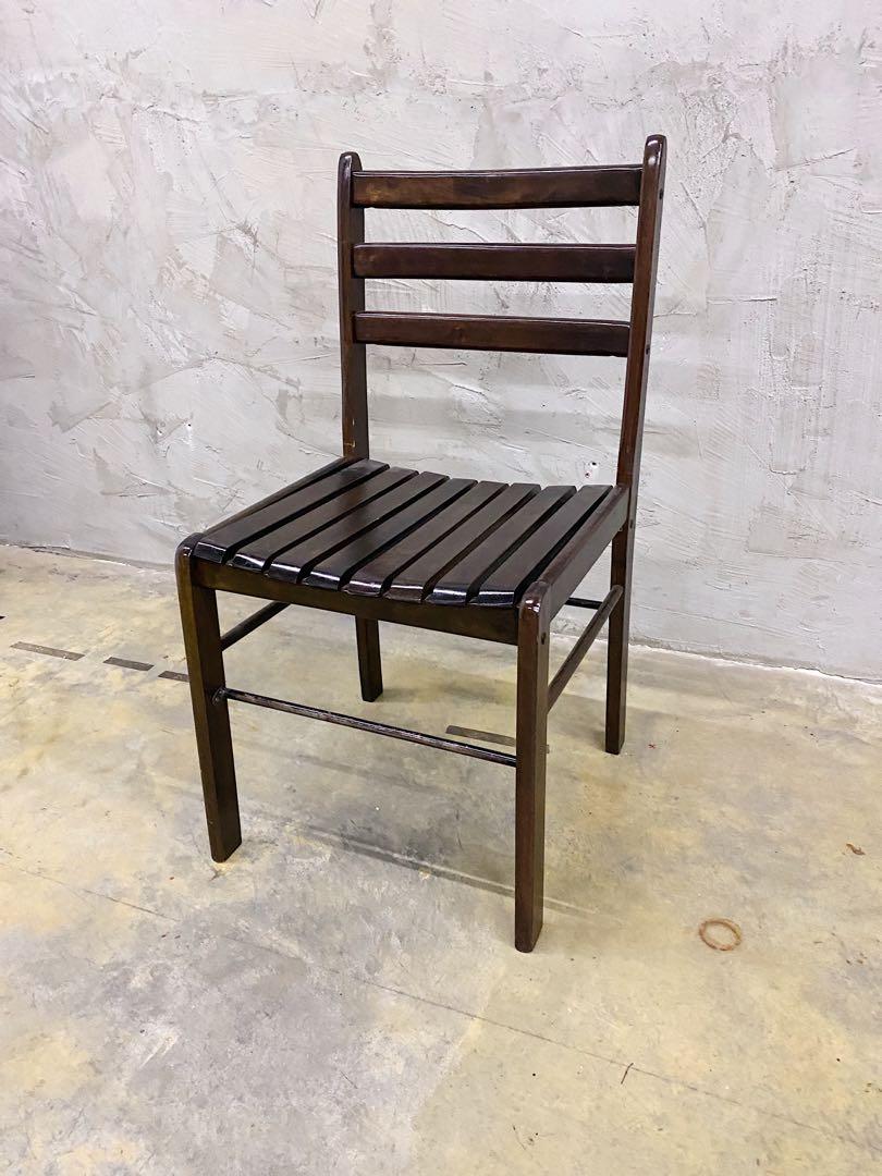 3 unit Wood Chair (Kerusi Kayu) , Furniture & Home Living, Furniture ...