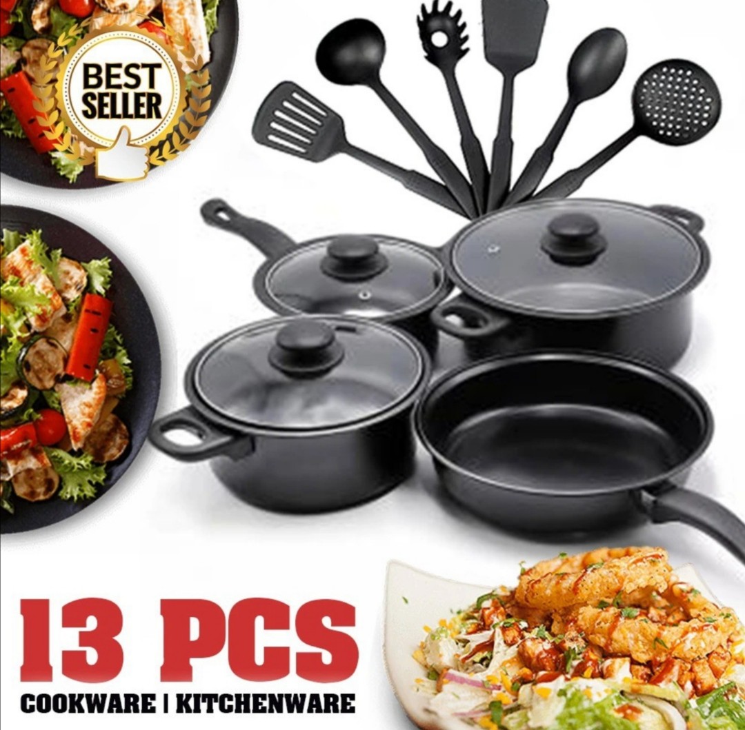 13 Pieces Cookware Set, Furniture & Home Living, Kitchenware ...