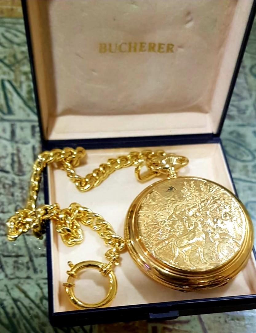 Carl F. Bucherer Vintage Manual Winding Pocket Watch, Women's Fashion, Watches & Accessories ...