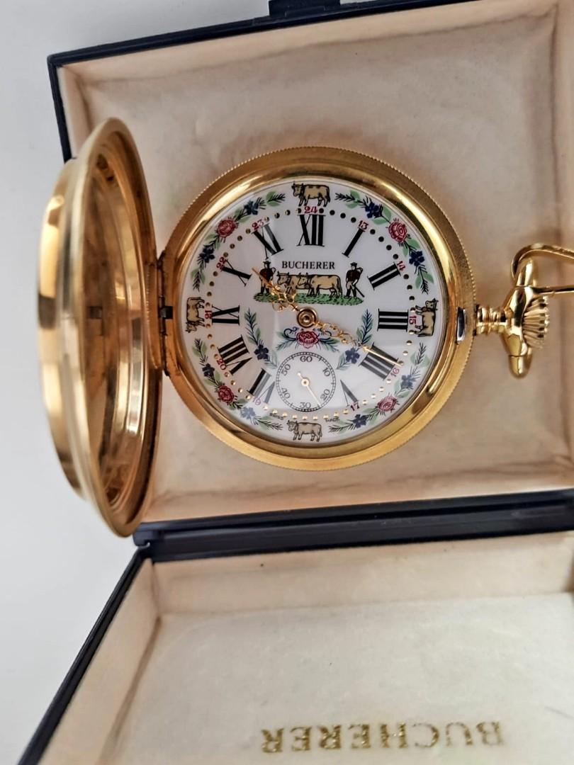 Carl F. Bucherer Vintage Manual Winding Pocket Watch, Women's Fashion, Watches & Accessories ...