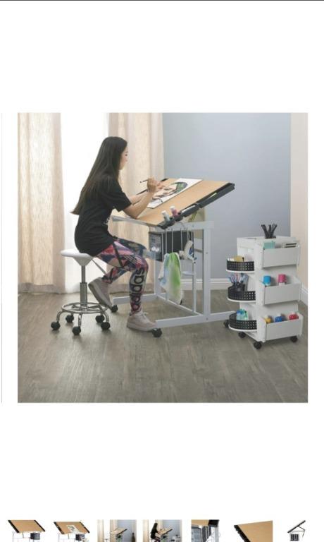 Studio Designs Deluxe Craft Station, Top Adjustable Drafting Table ...
