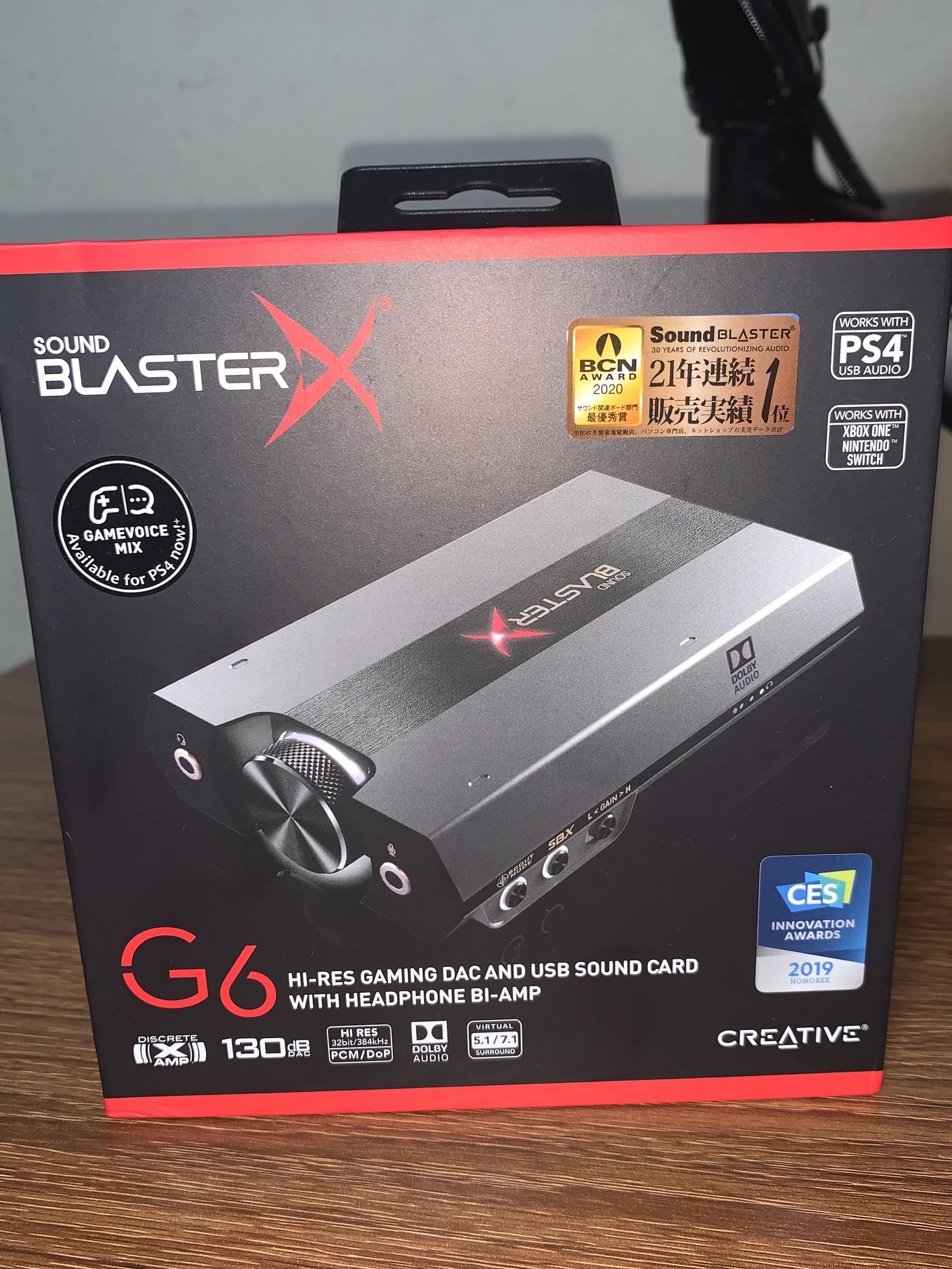 Creative Soundblaster G6 Headphone Amp/DAC, Audio, Headphones ...