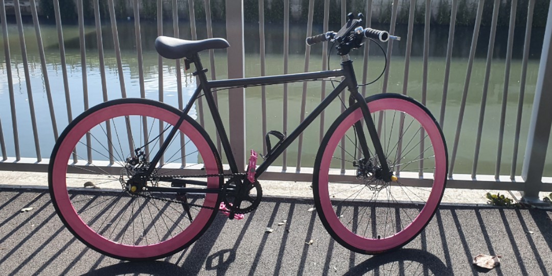 Pink fixie [Brand New], Sports Equipment, Bicycles & Parts, Bicycles on ...