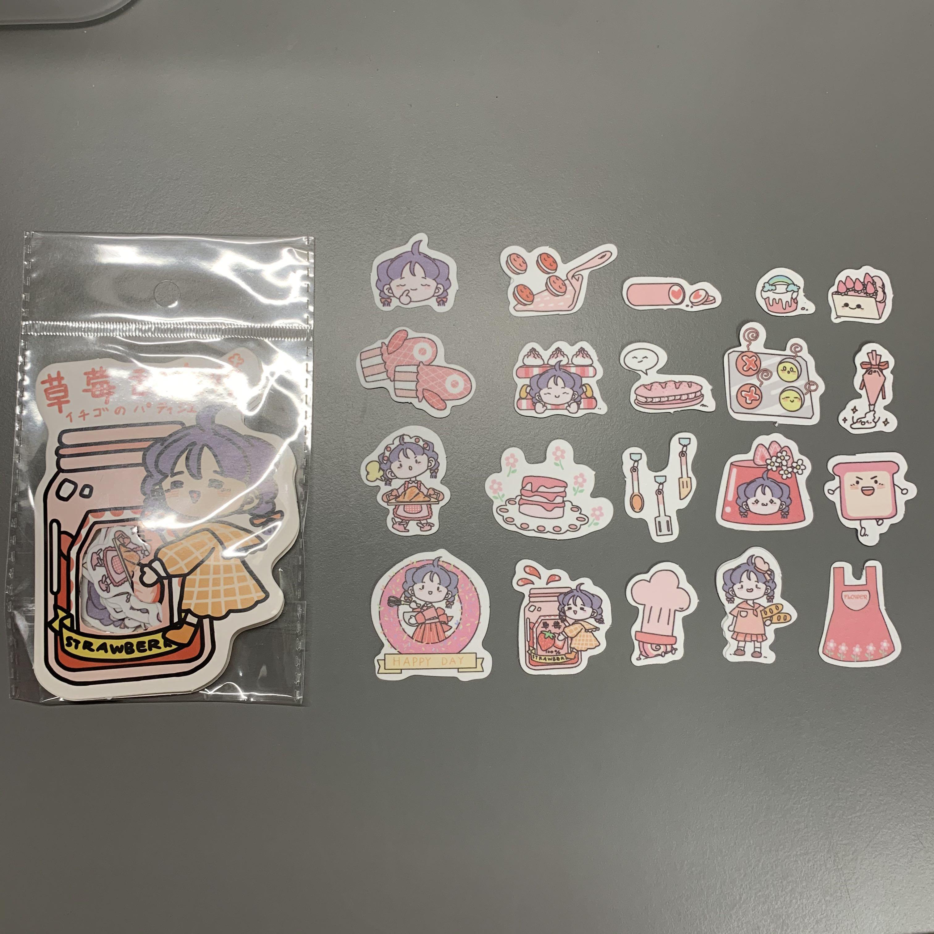 Cute Girl Sticker Pack, Hobbies & Toys, Stationery & Craft, Stationery ...