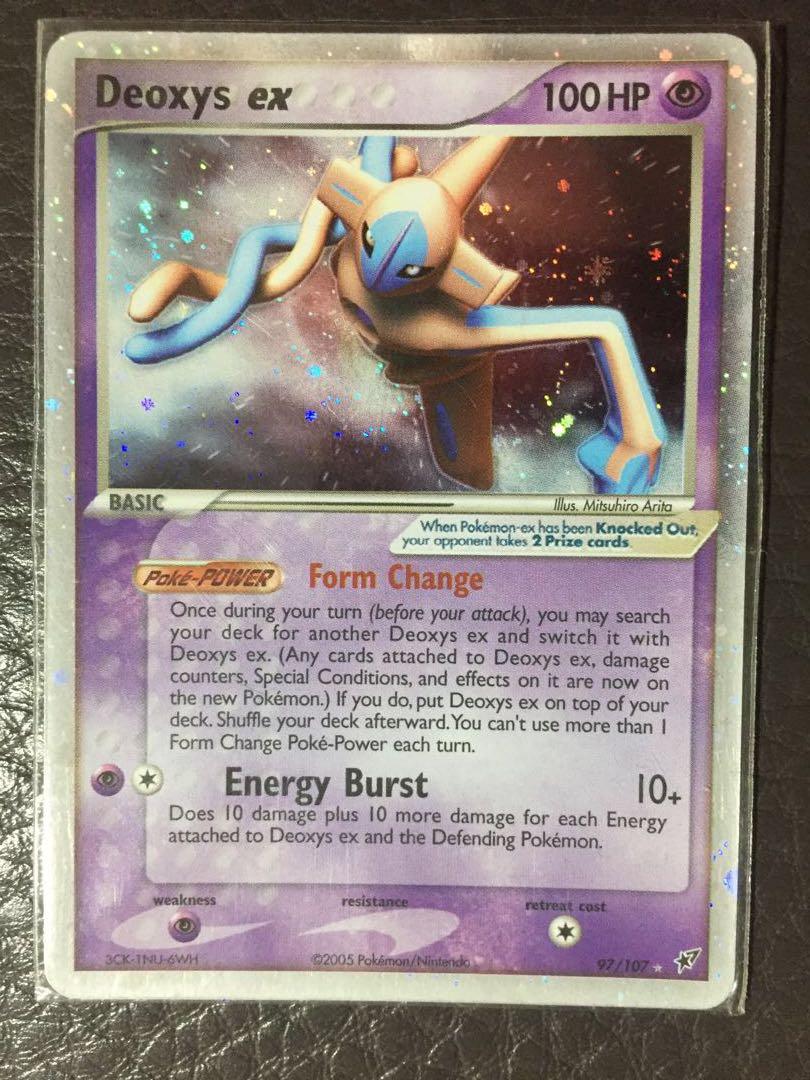 Pokemon Deoxys Ex Card