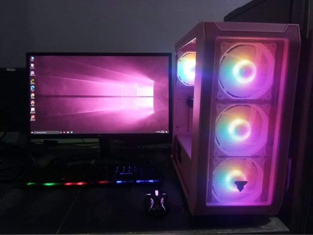 Desktop Intel Core i5 9th gen 16gb ram 256gb ssd 24in Samsung 75Hz ...