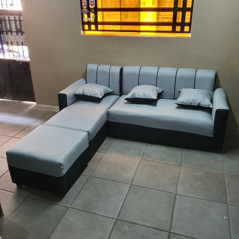 Fabric Leather sala set, Furniture & Home Living, Furniture, Sofas on ...