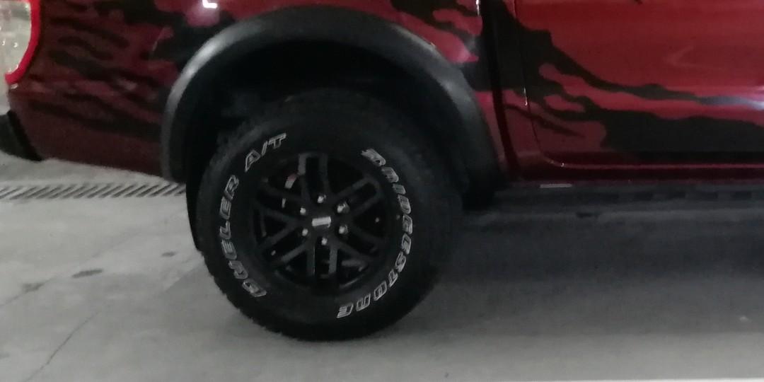 Ford Ranger Raptor mags and Bridgestone AT tires, Car Parts ...