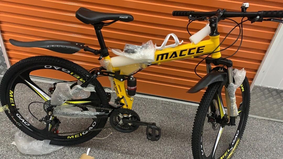 Instock Macce 26 inch 24 Speed Foldable Mountain Bike, Sports Equipment ...