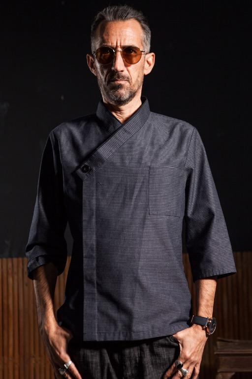 Japanese Kimono Style Sushi Chef Coat, Men's Fashion, Coats, Jackets ...