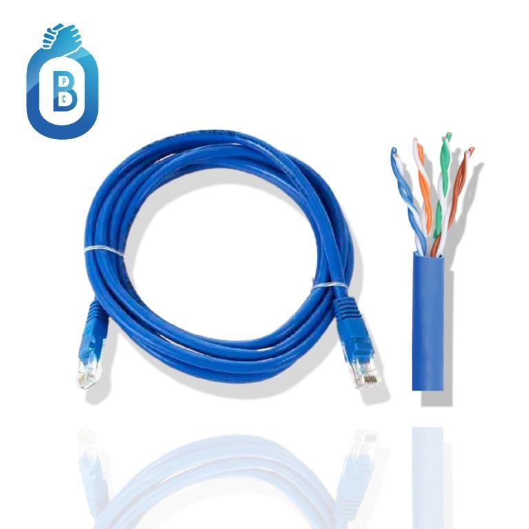 LAN CABLE ( 20 meters) ETHERNET CAT6 WITH RJ45 AND RUBBER BOOT MODULAR ...