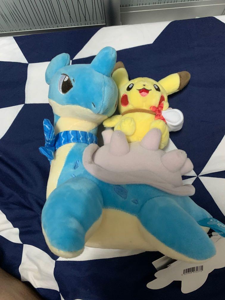 Lapras pikachu soft toy, Hobbies & Toys, Toys & Games on Carousell