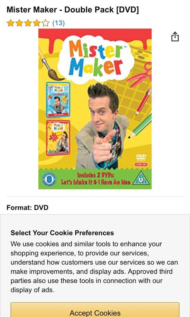 Mister maker Dvd, 書籍、休閒與玩具, 玩具、公仔、桌遊在旋轉拍賣
