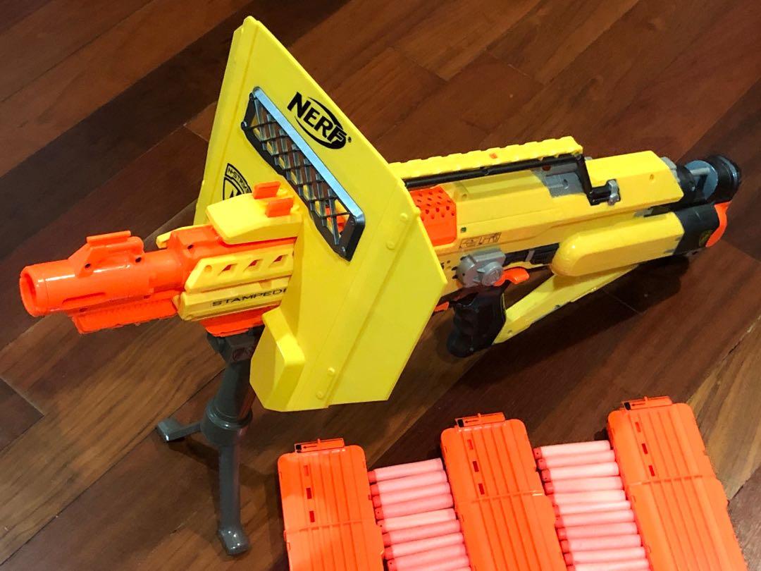 NERF Stampede ECS N-Strike - Ultimate Full-Auto Clip System Blaster ...