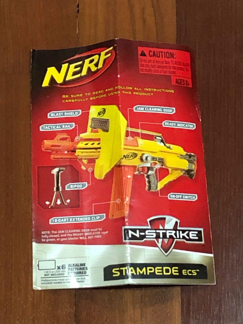 NERF Stampede ECS N-Strike - Ultimate Full-Auto Clip System Blaster ...