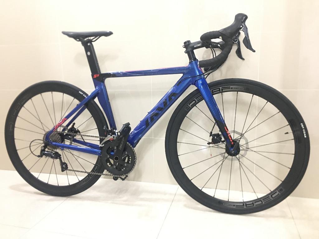 NEW JAVA Siluro 3 Disc Brake Carbon Fork Road Bike with DECA 18 Speed ...