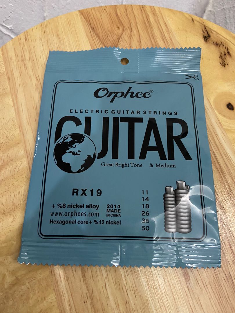 Orphee electric guitar string RX19, Hobbies & Toys, Music & Media ...