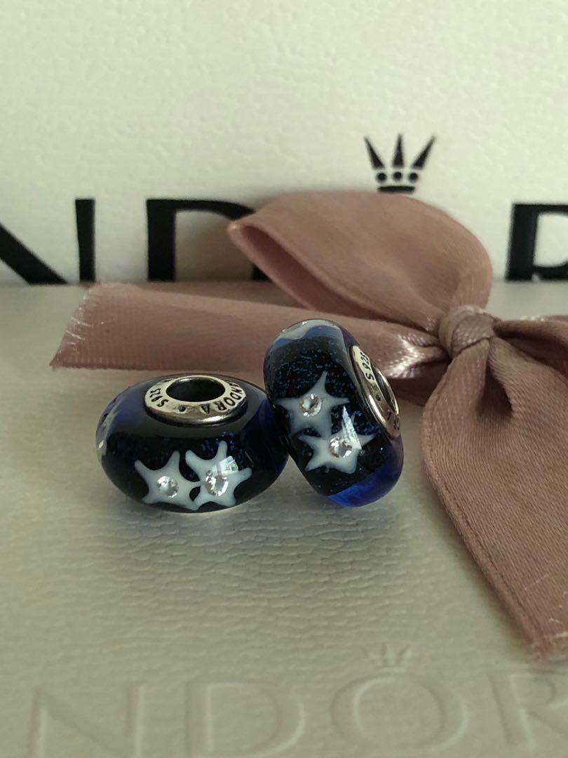Pandora Midnight star murano, Women's Fashion, Watches & Accessories ...