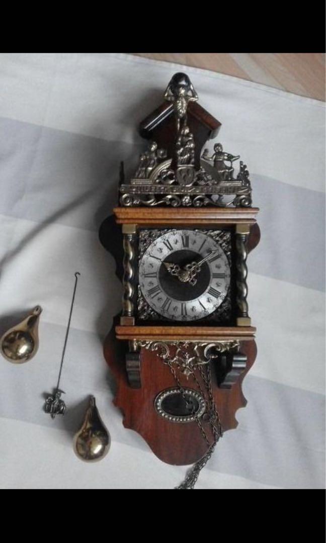 Vintage/Antique Pendulum Clock (Oak Wood - 20th Century), Hobbies ...