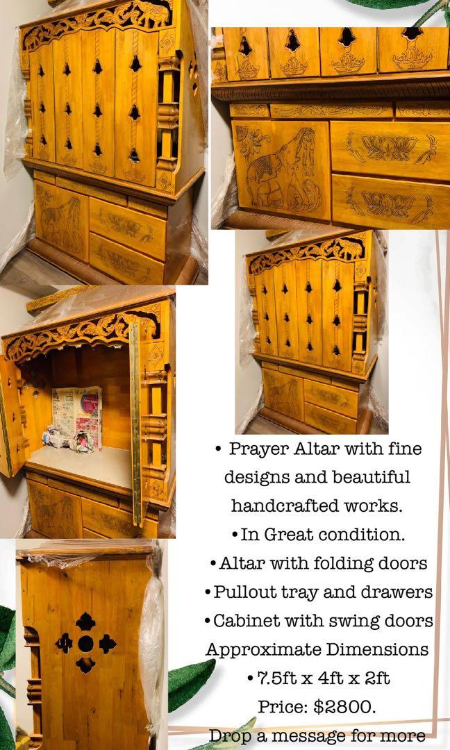Prayer Altar, Furniture, Shelves & Drawers on Carousell
