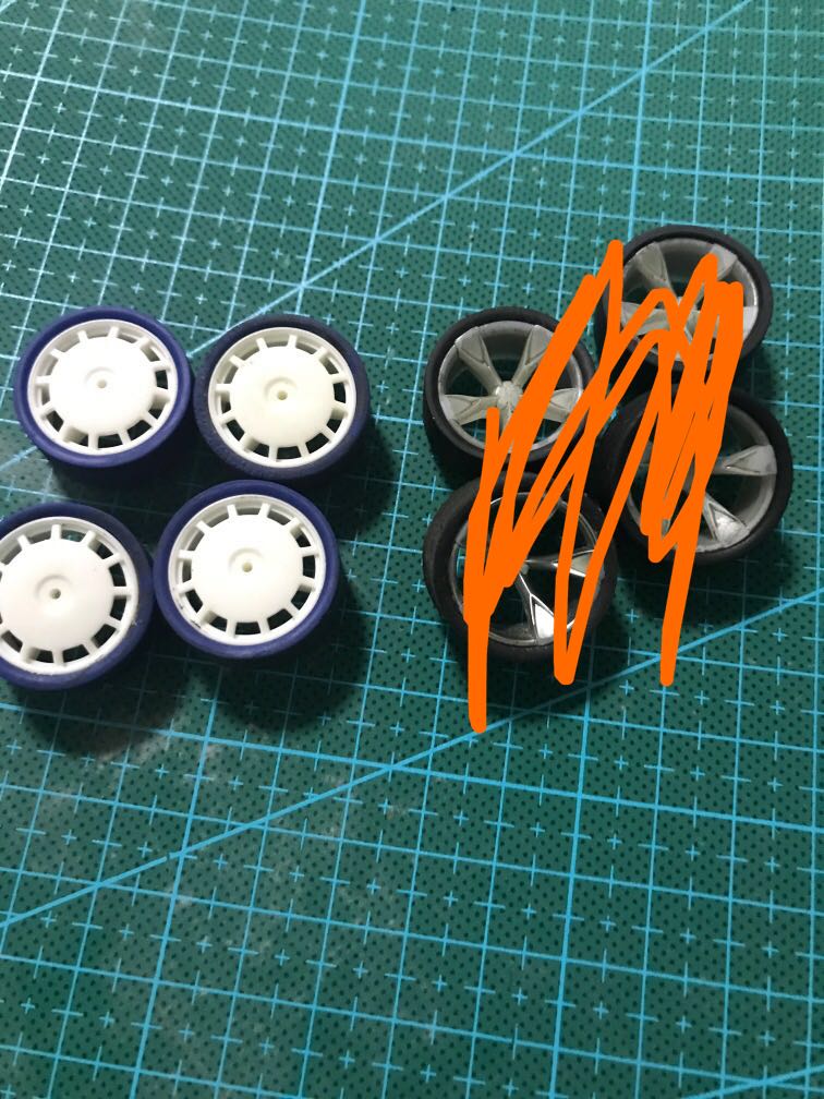 Tamiya mini 4wd wheels, Hobbies & Toys, Toys & Games on Carousell