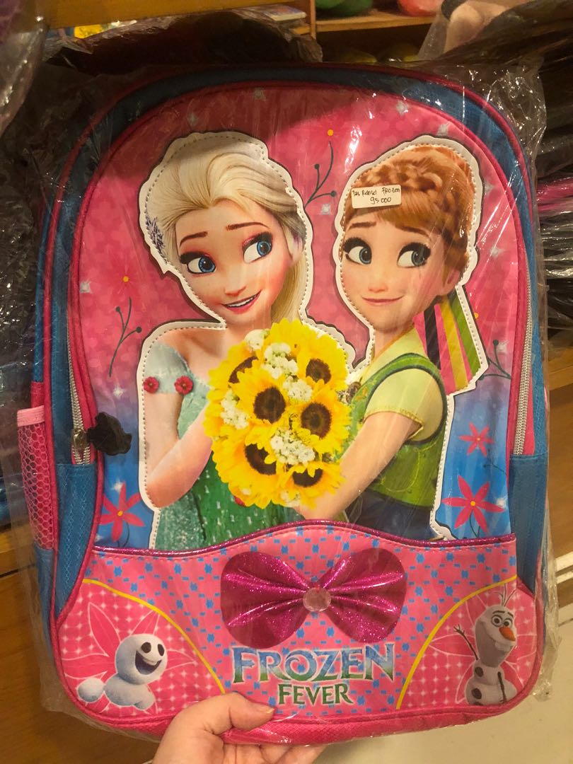TAS SEKOLAH ANAK FROZEN ATAU DORAEMON, Fesyen Wanita, Tas & Dompet di ...
