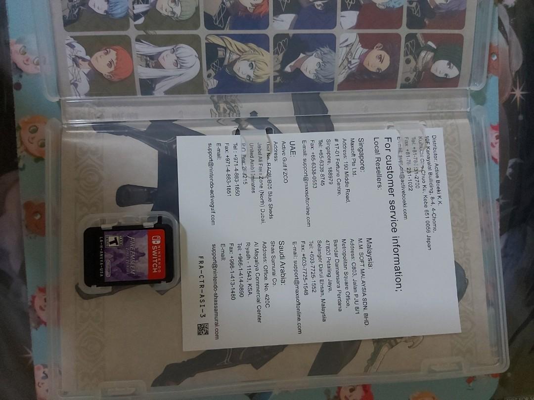 (Used) Fire Emblem Three Houses FE3H Nintendo Switch, Video Gaming ...