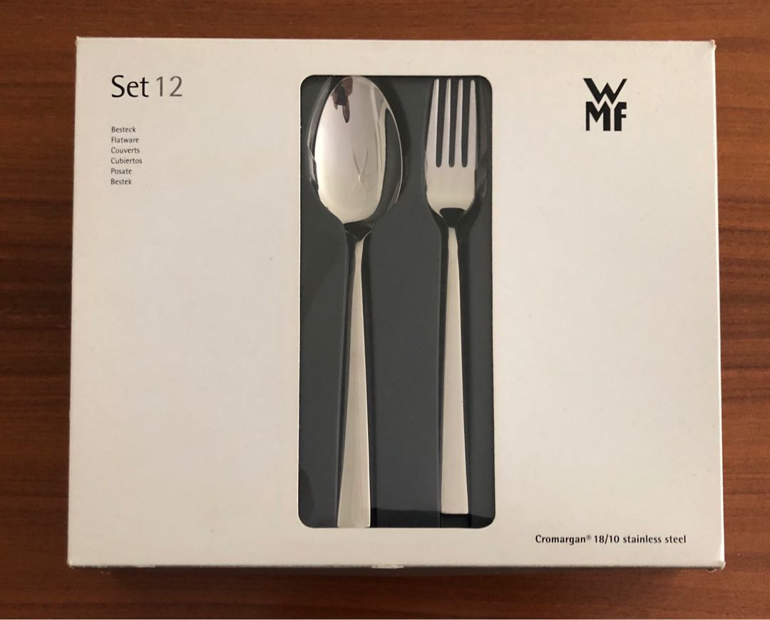 WMF 12-piece fork and spoon set, Furniture & Home Living, Kitchenware ...