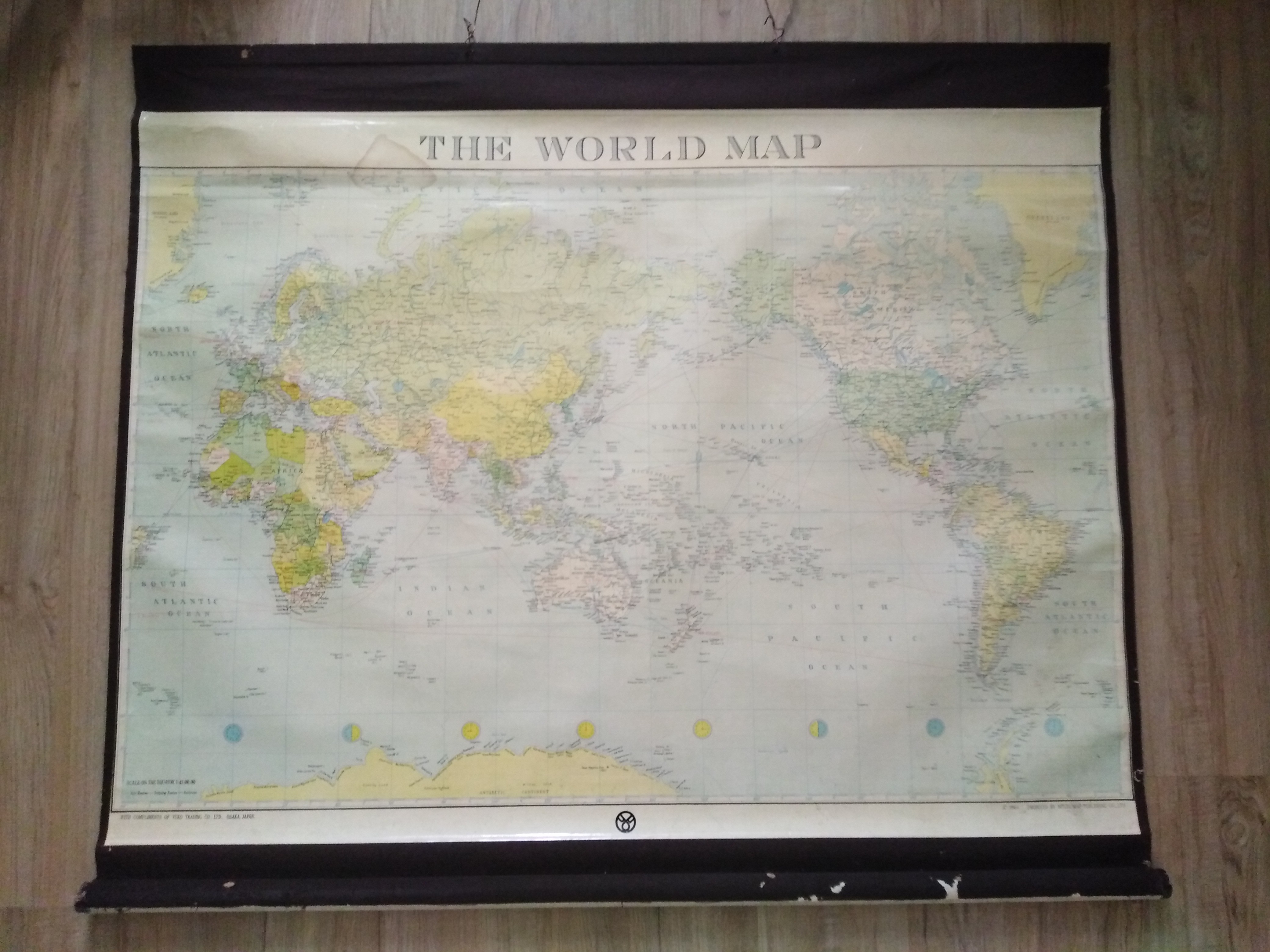 World Map (Year 1964), Hobbies & Toys, Memorabilia & Collectibles ...