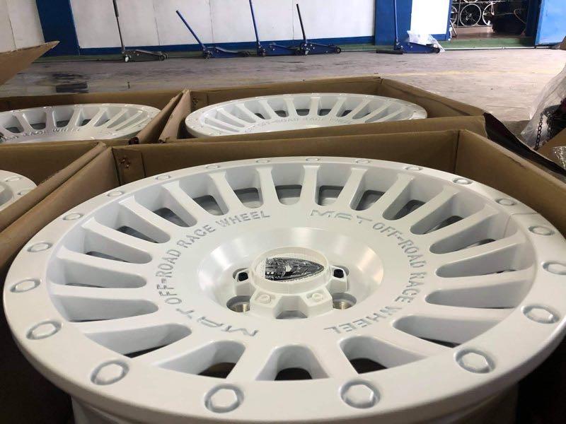18" Beast 1908P Matte white mags 6Holes pcd 114 for Navara ot Terra ...