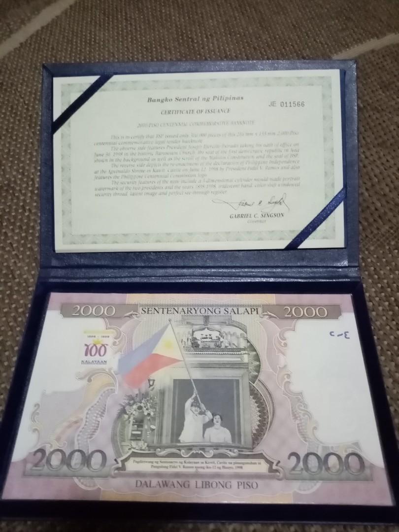 2000 peso bill, Hobbies & Toys, Memorabilia & Collectibles, Currency on ...