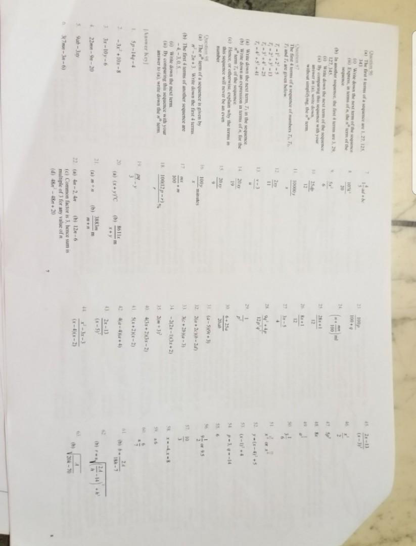FREE Secondary 3 And 4 O Level Maths Mathematics Emath Topical Revision FREE Secondary 3 And 4 O Level Maths Mathematics Emath Topical Revision