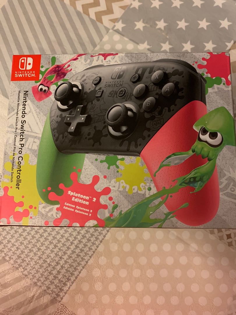 Brand New! Switch Pro Controller - Splatoon 2 Edition, Video Gaming ...