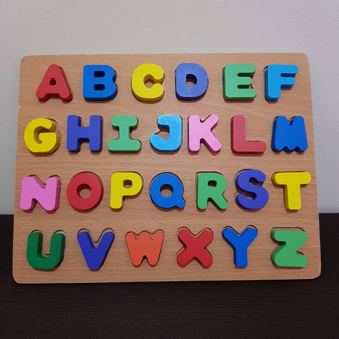 Chunky Alphabet Puzzle (Capital Letters), Babies & Kids, Infant ...