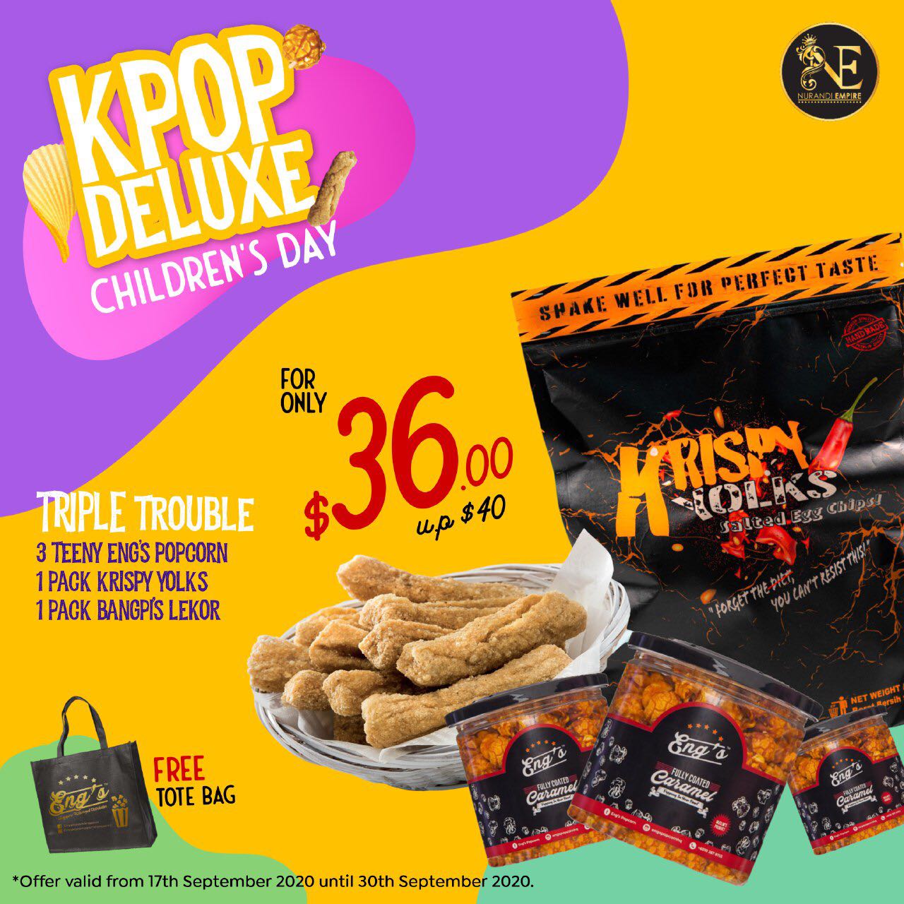 Eng’s Popcorn 3 in 1 promo, Food & Drinks, Local Eats on Carousell