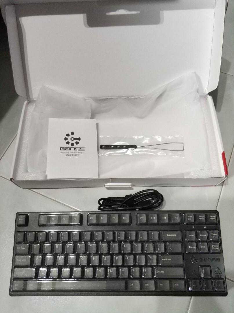 ganss gs87 tkl mechanical keyboard with cherry mx silent red switches, Computers & Tech, Parts ...