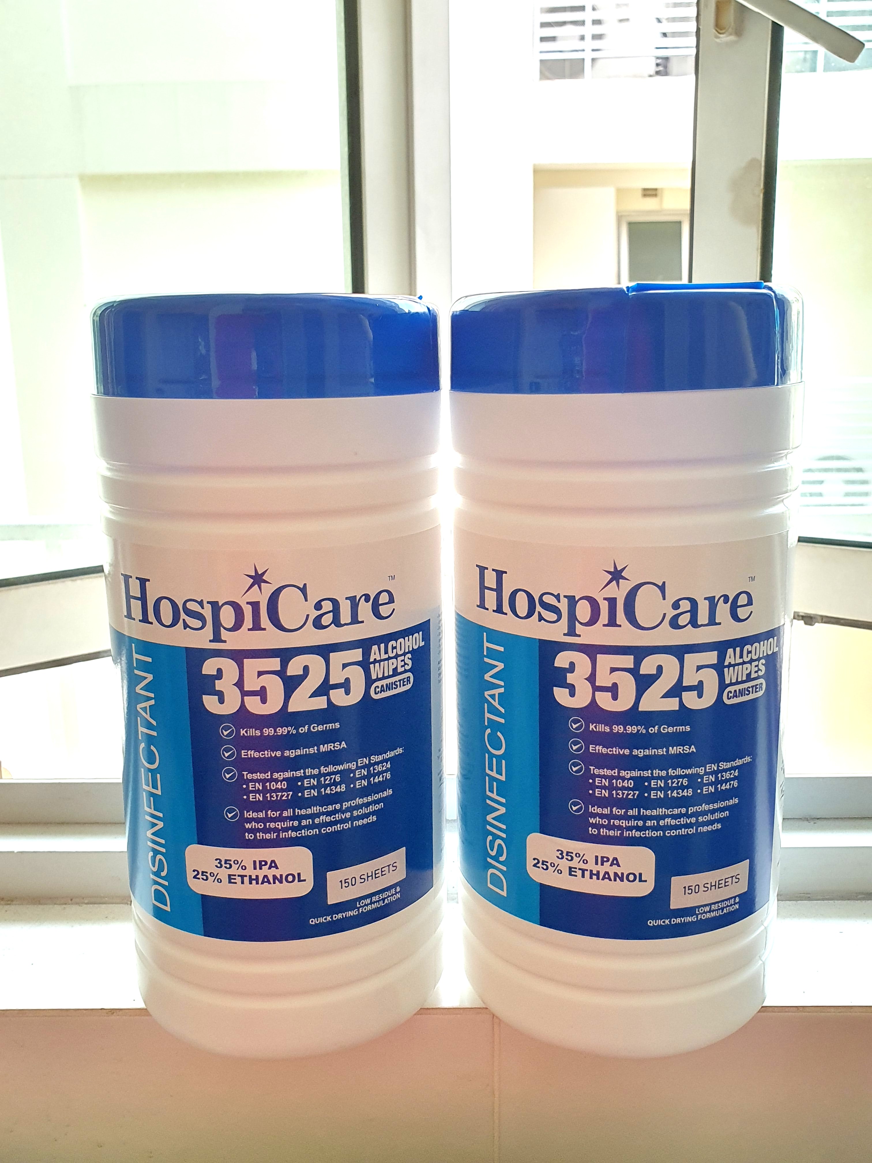 Hospicare disinfectant alcohol wipes, Beauty & Personal Care ...