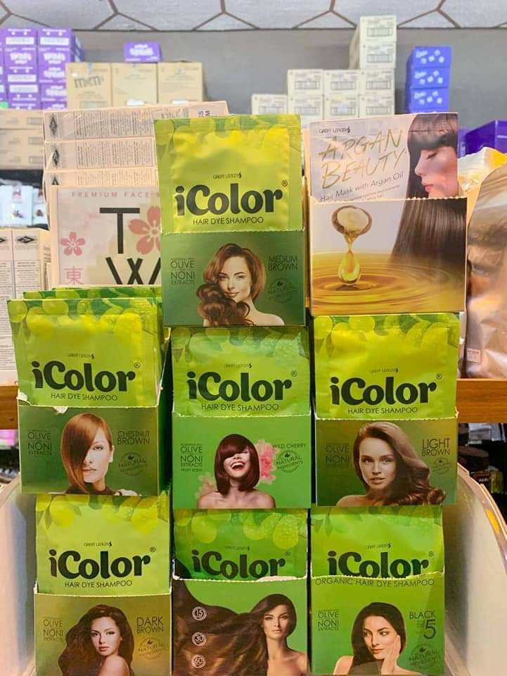 IColor Hair Dye Shampoo, Beauty & Personal Care, Hair on Carousell