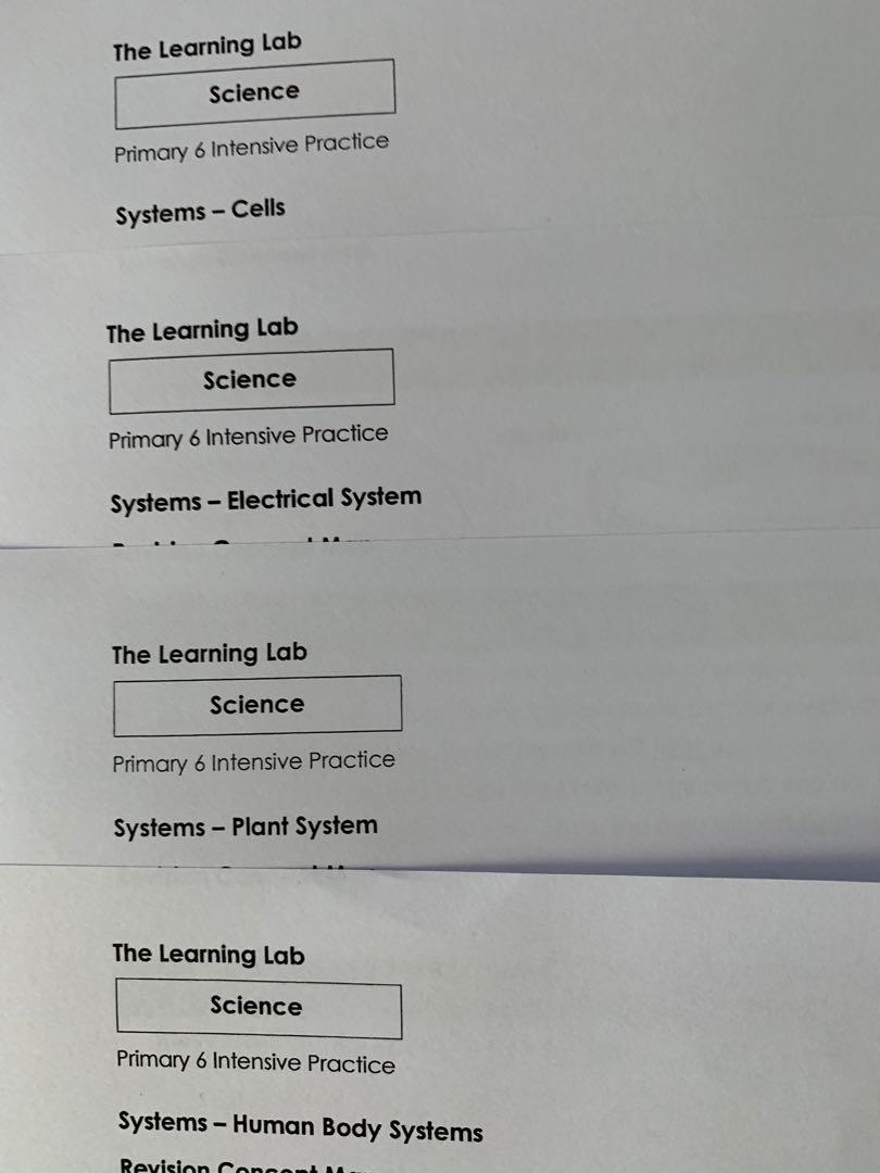 Learning Lab PSLE Science Notes, Hobbies & Toys, Books & Magazines ...